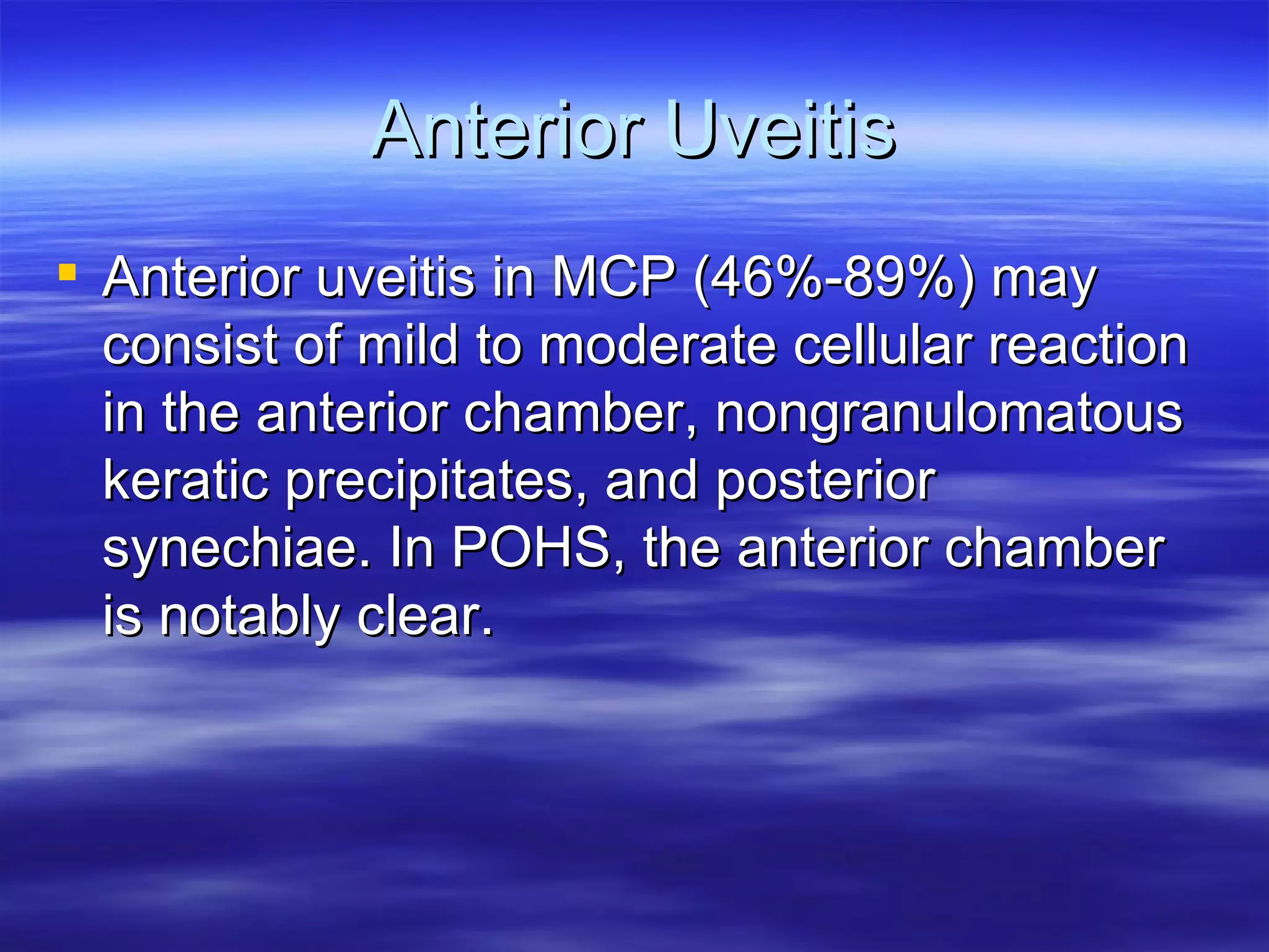 Multifocal Choroiditis | PPT
