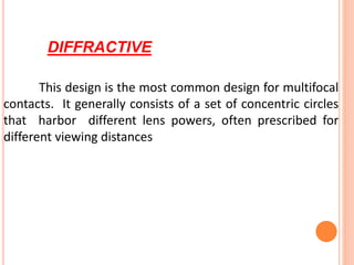 Multifocal contact lens | PPTX