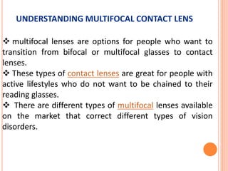 Multifocal contact lens | PPTX