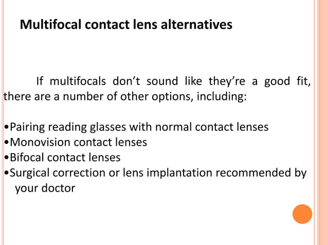 Multifocal contact lens