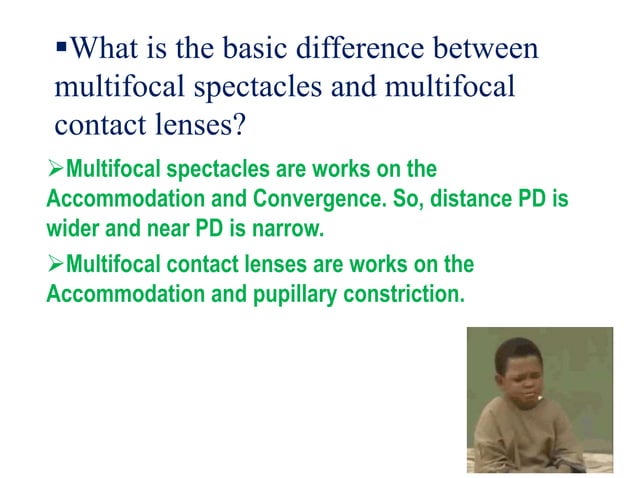 Multifocal contact lenses | PPTX