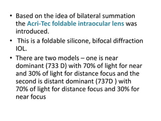 Multifocal iols | PPTX