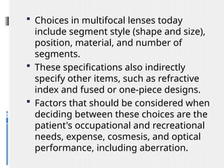 Ophthalmic Dispensing: Multifocal Lenses.pptx