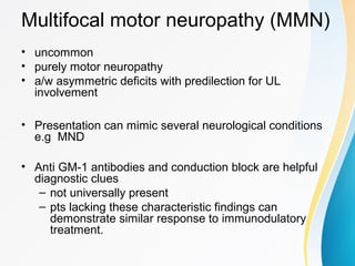 Multifocal motor neuropathy | PPT