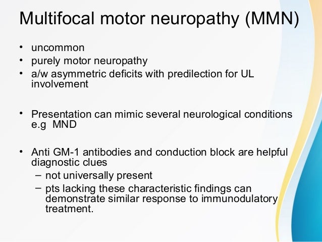 Multifocal motor neuropathy
