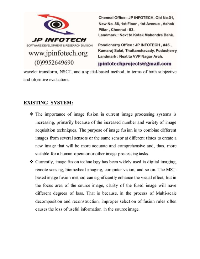 Multifocus Image Fusion Based On Nsct Pdf