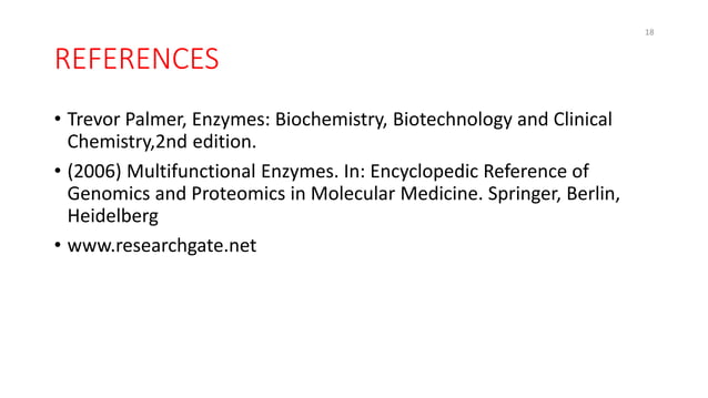 Multifunctional enzymes | PPTX