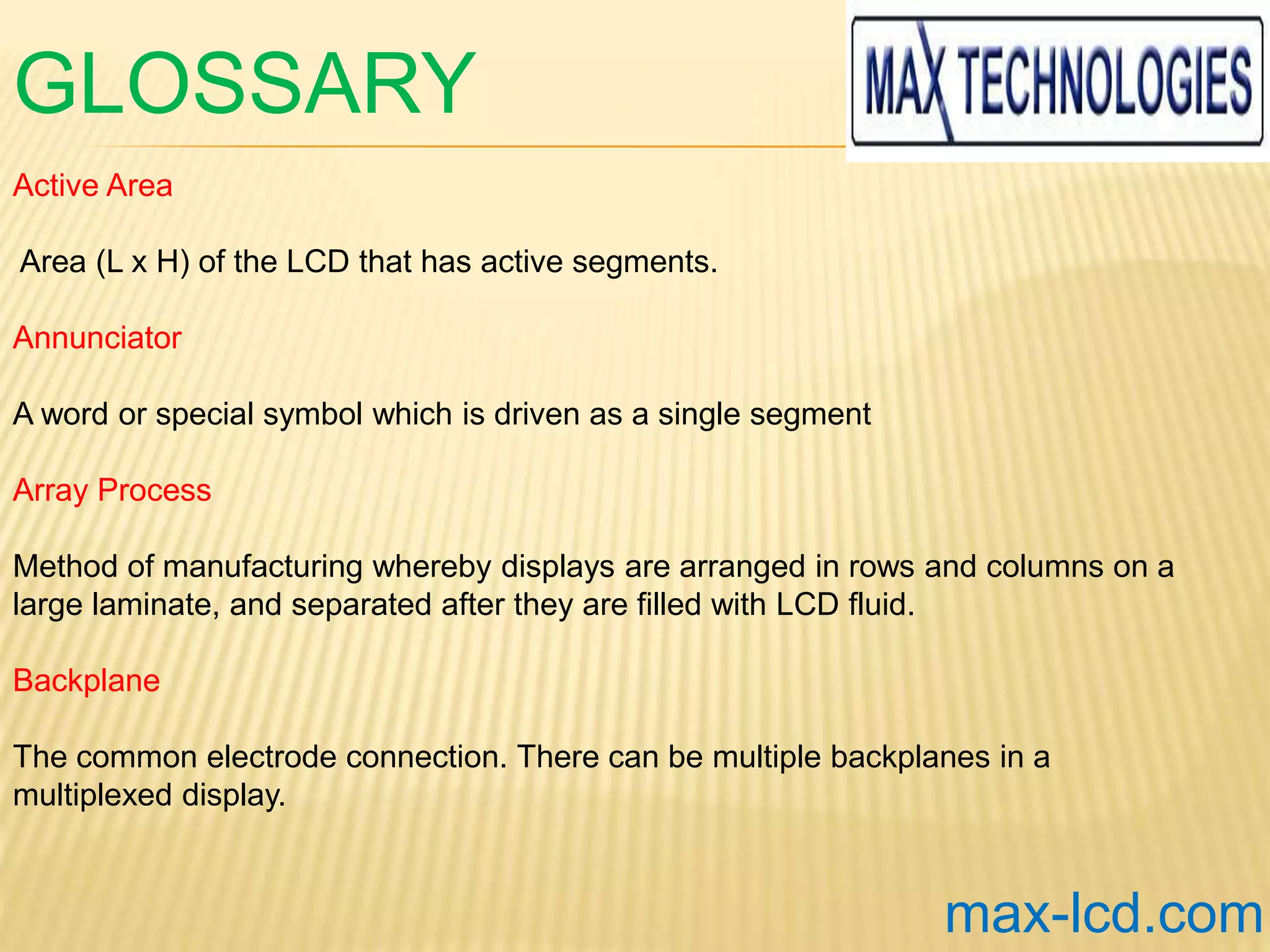 Multifunction displays | PPTX