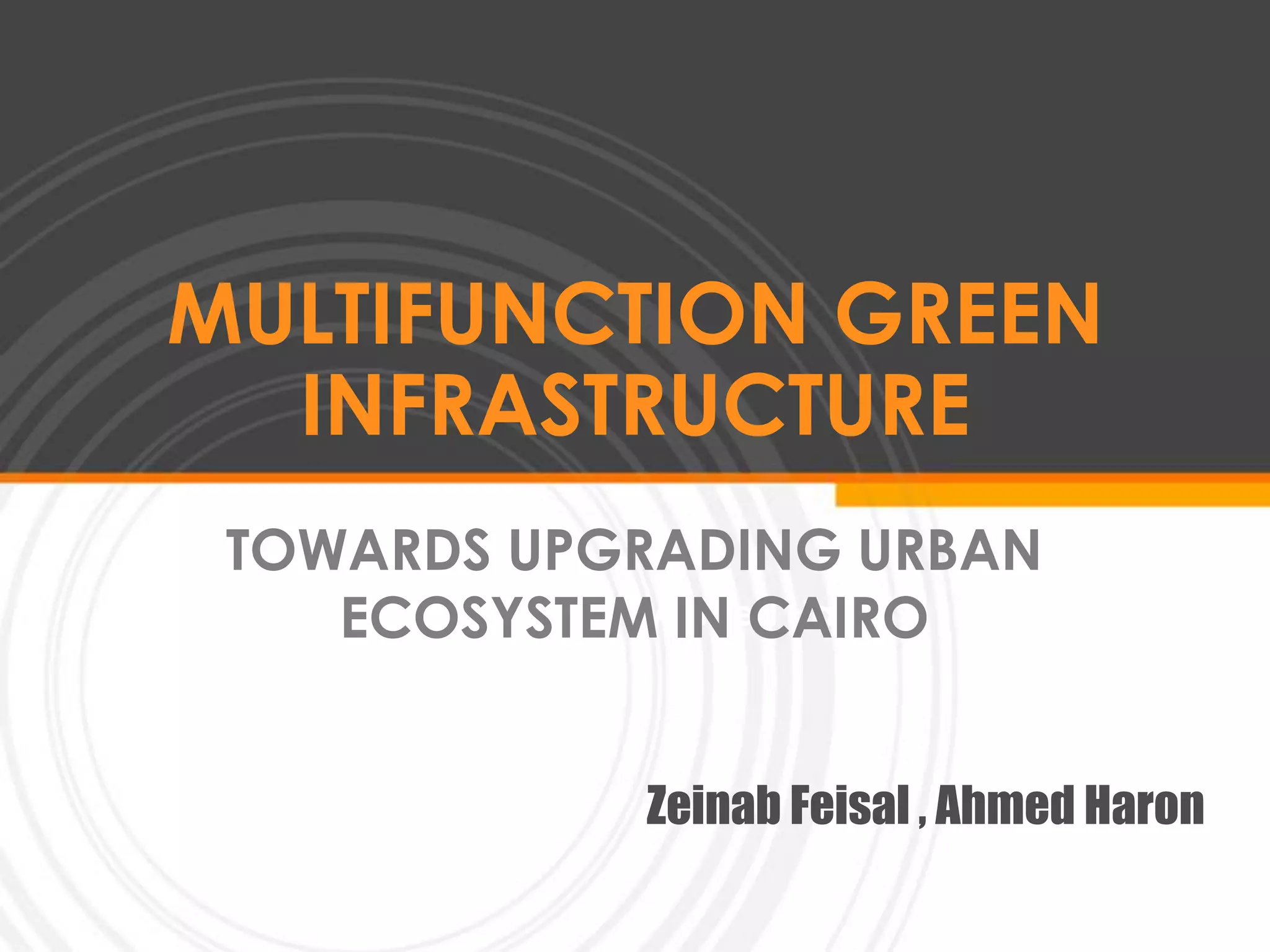 Multifunction green infrastructure new cairo | PDF