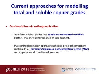 Multigaussian Kriging Min-max Autocorrelation factors | PDF | Commodities | Economy