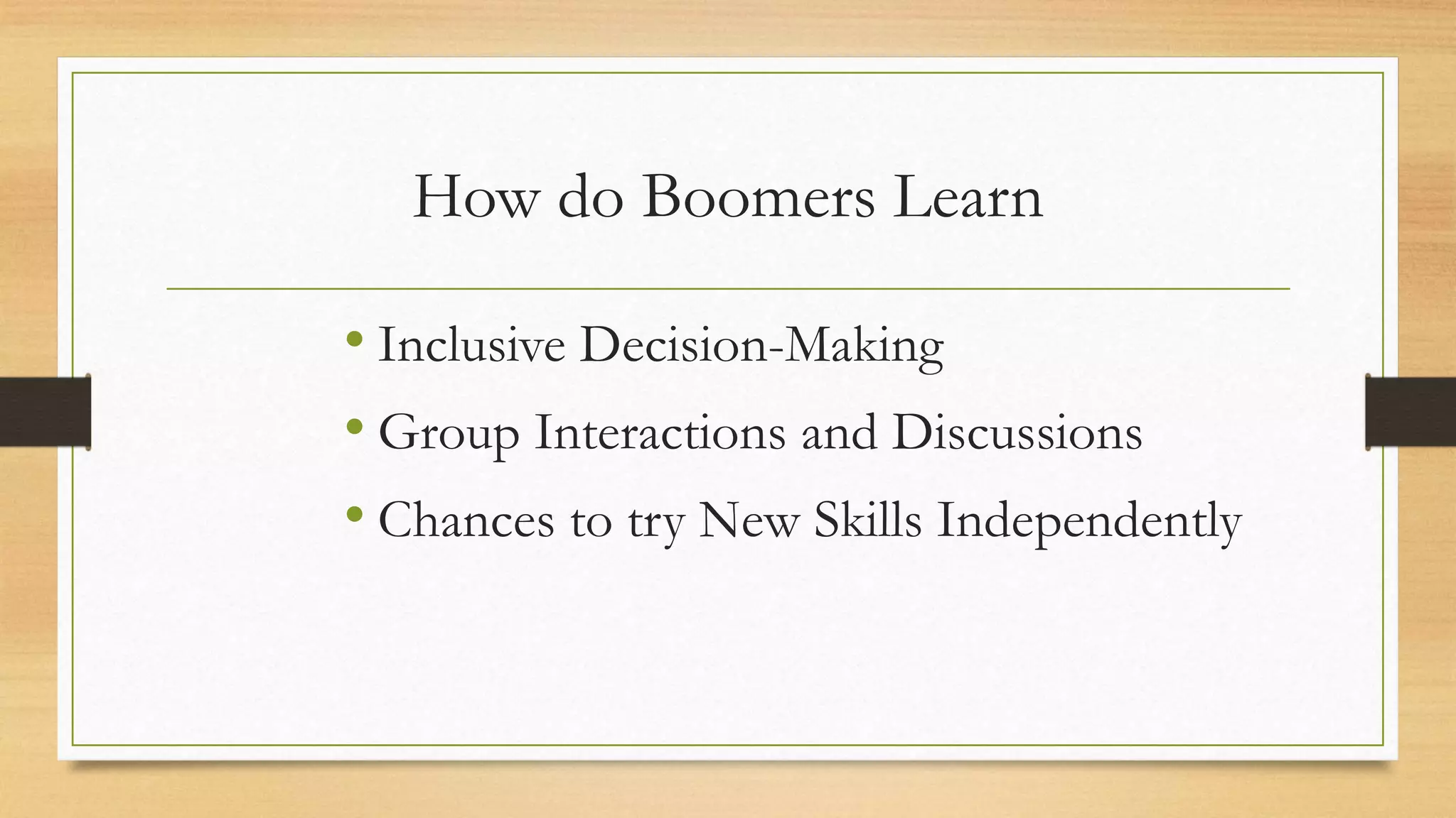 Multigenerational learners | PPTX