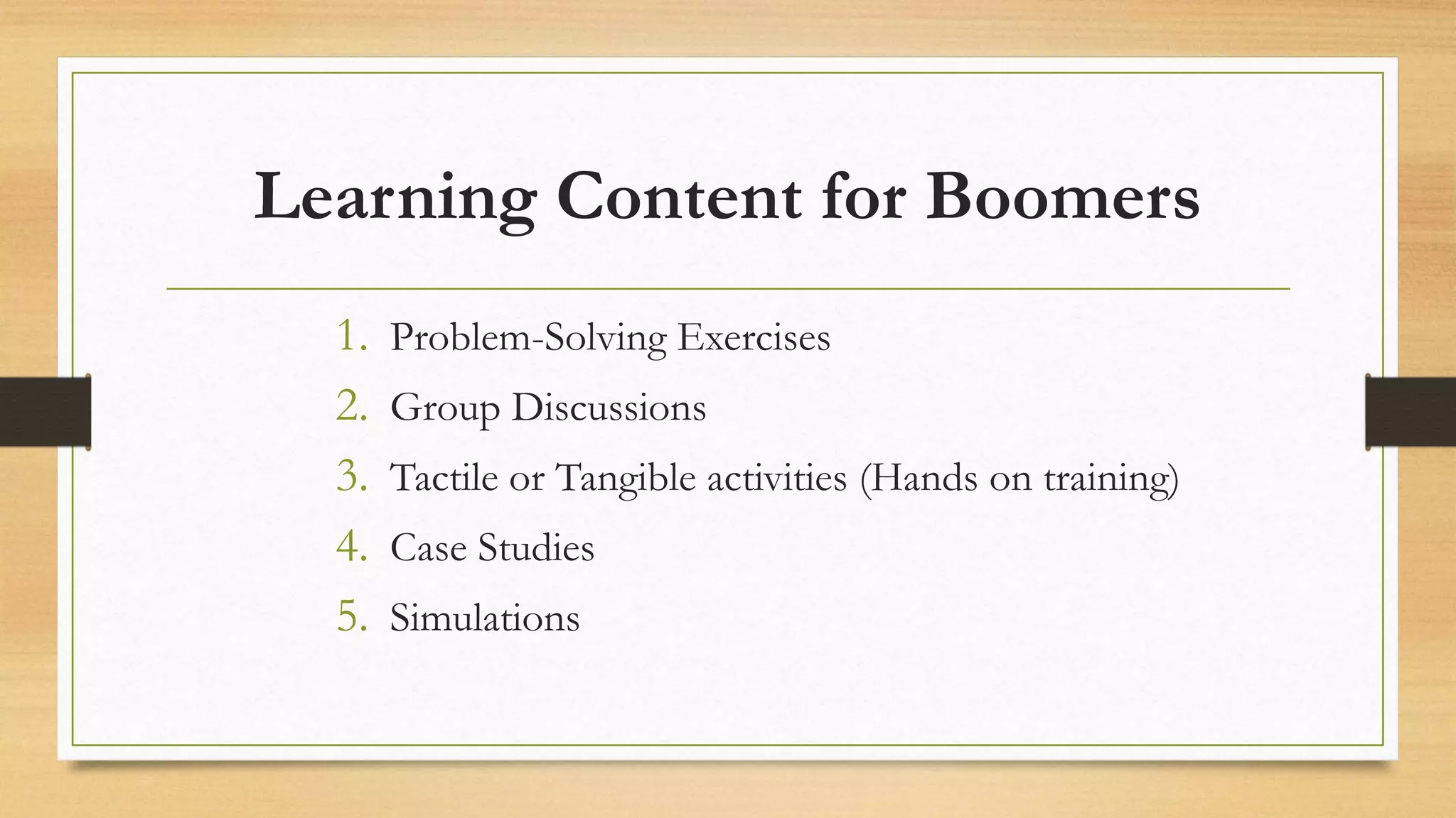 Multigenerational learners | PPTX