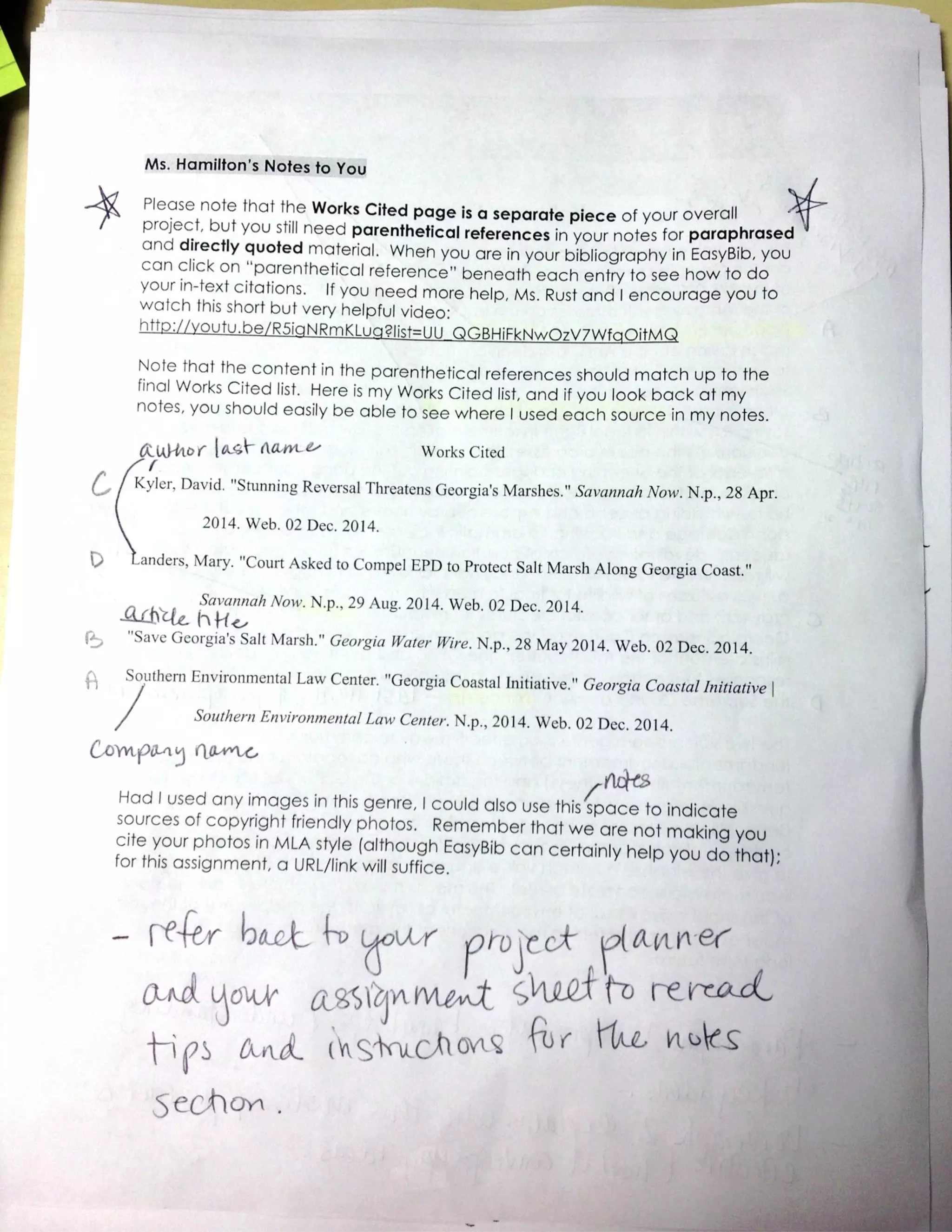 Sample Multigenre Notes Examples with Annotations from Ms. Rust | PDF