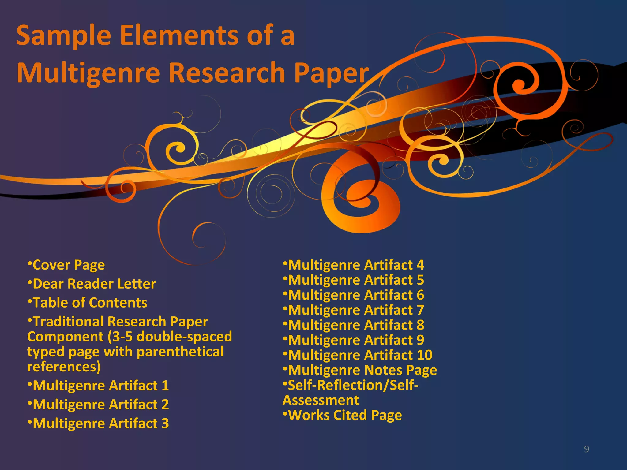 Multigenre Presentation | PPT