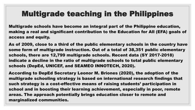 Multigrade-teaching-in-the-philippines.pptx | Education industry ...