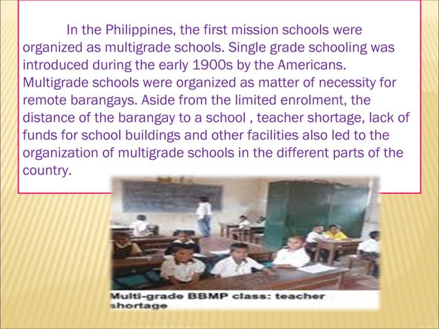 Multigrade Program in Philippine Education | PPT