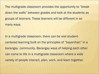 Multigrade Program in Philippine Education | PPT