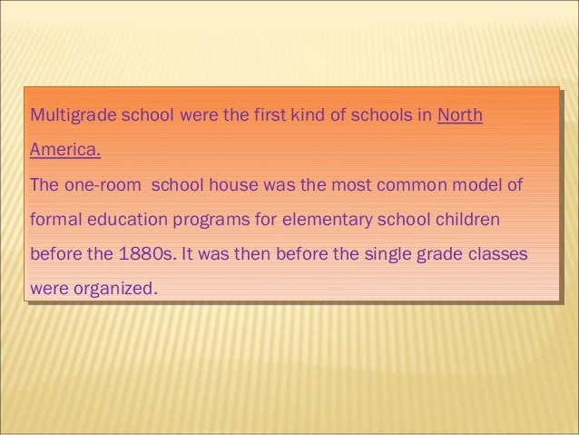 Multigrade Program in Philippine Education