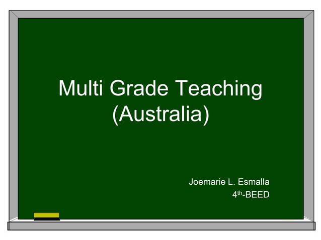 Multi grade teaching | PPT