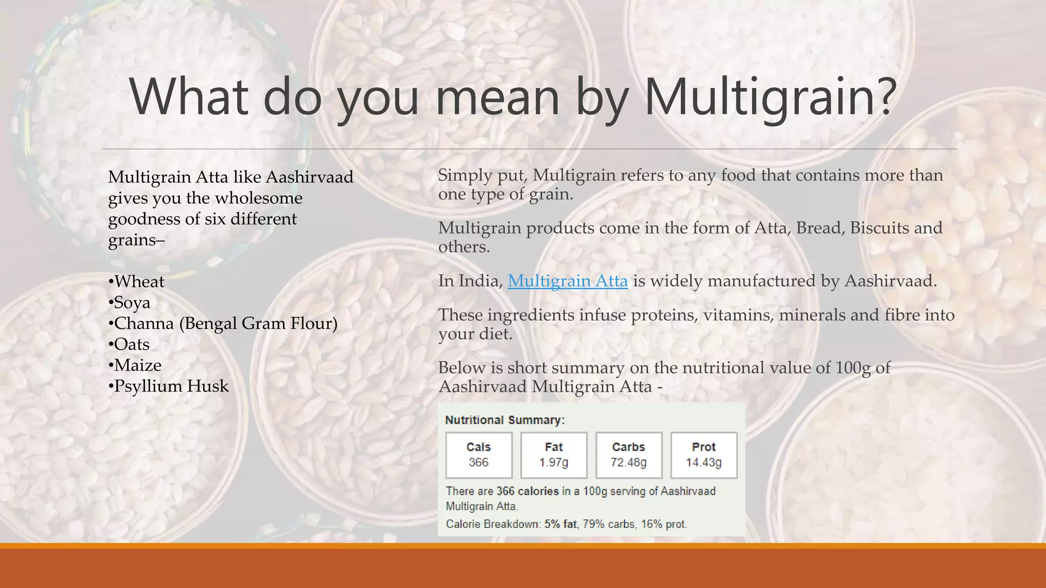 Multigrain Atta Composition | PPTX