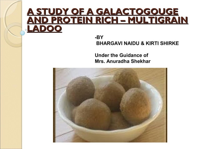 Multigrain ladoo | PPT