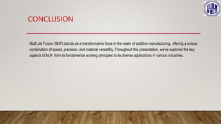 Multi Jet Fusion (MJF)knsnckinevfk kgkdg j | PPT