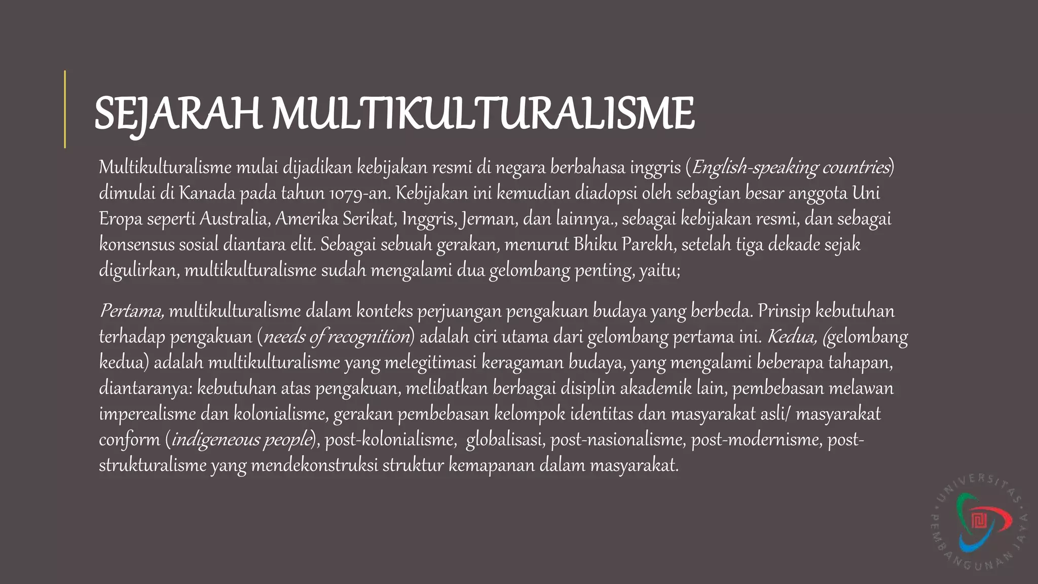 Multikulturalisme | PPTX