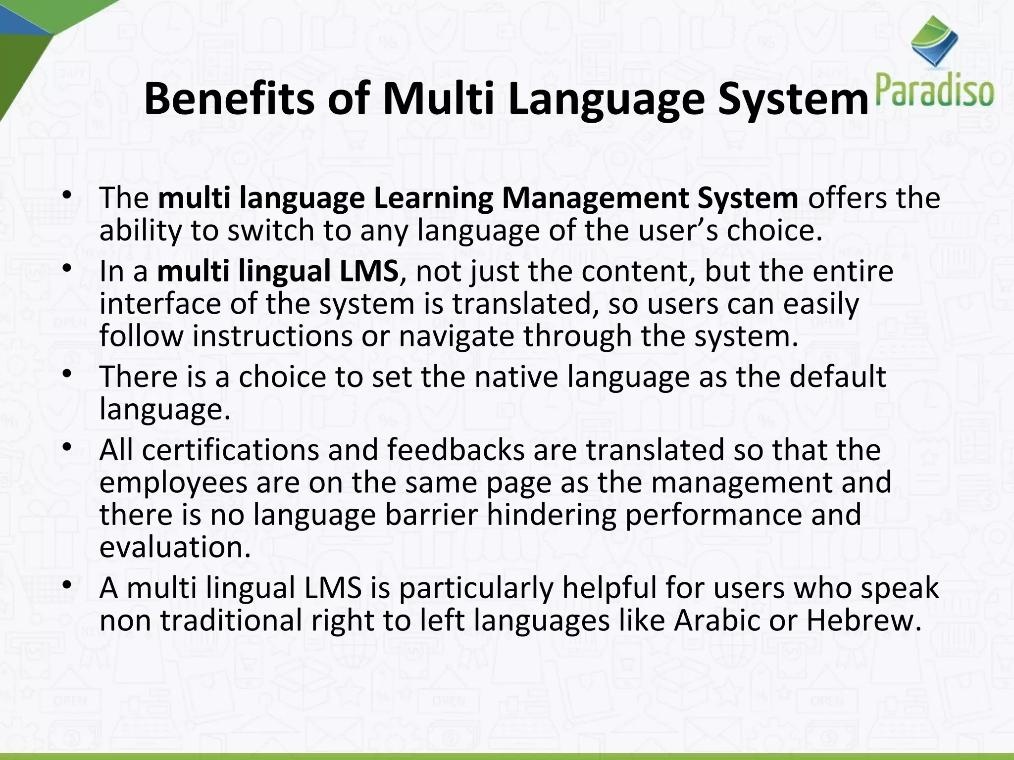 Multi language lms | PPT