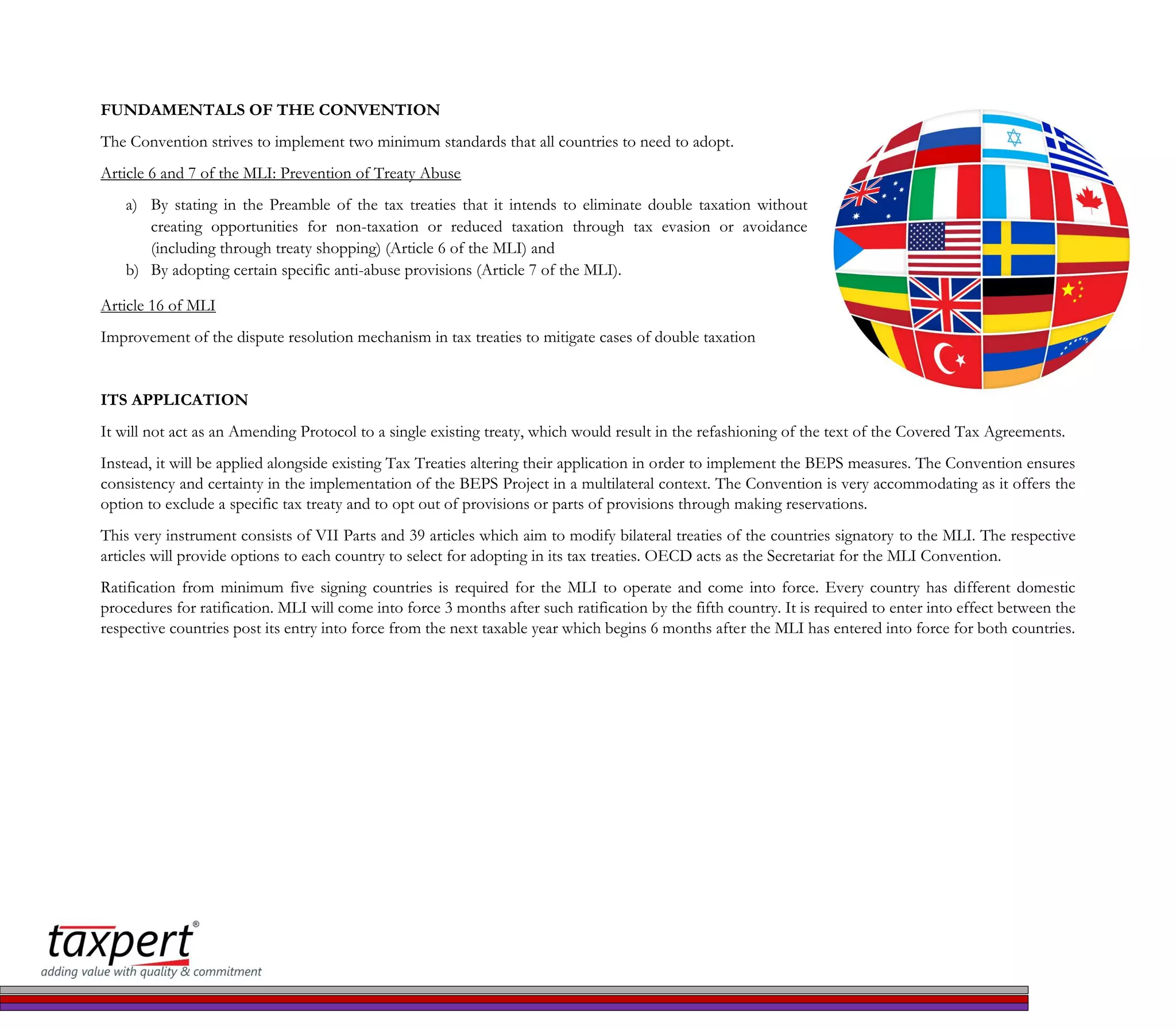 Multilateral agreement (MLI) Covention | PDF