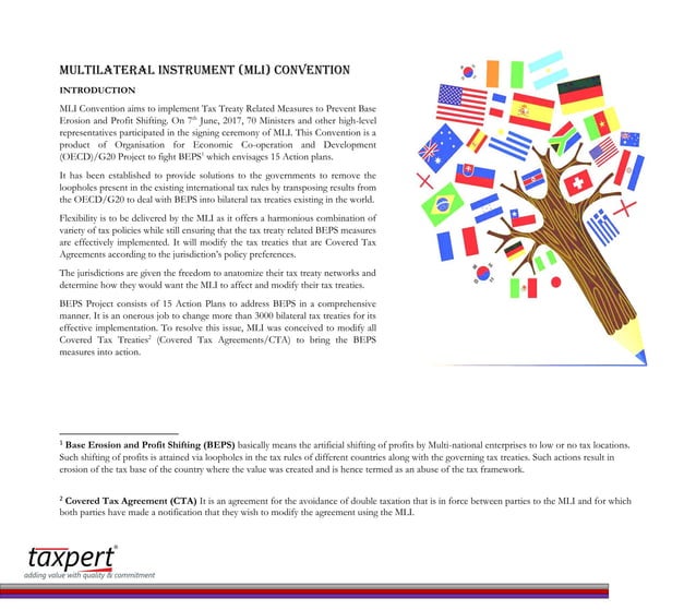 Multilateral agreement (MLI) Covention | PDF