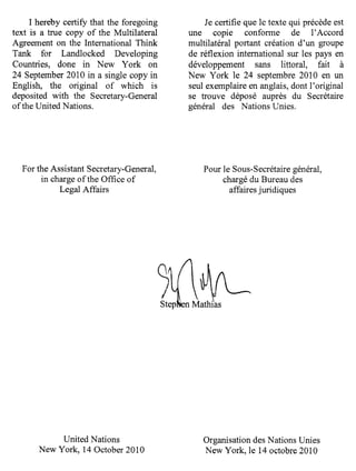 Multilateral agreement on the lldc itt | PDF