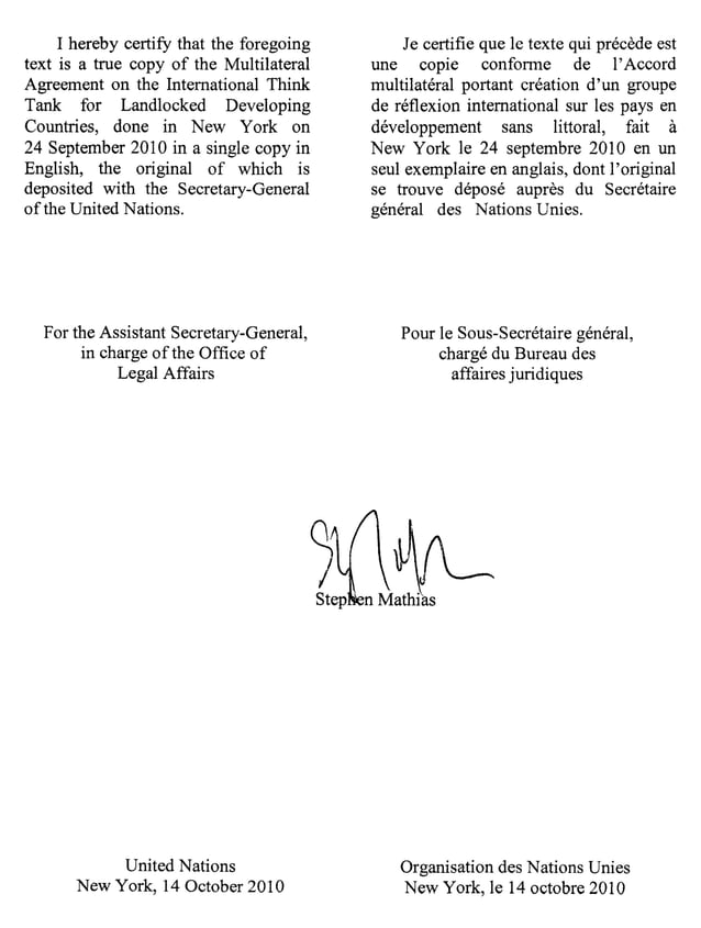 Multilateral agreement on the lldc itt | PDF