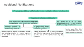 Multilateral instrument (MLI) Final provisions [Articles 27-39] | PPTX