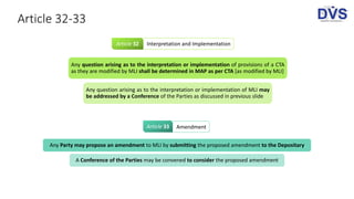 Multilateral instrument (MLI) Final provisions [Articles 27-39] | PPTX