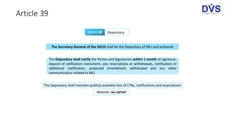 Multilateral instrument (MLI) Final provisions [Articles 27-39] | PPTX