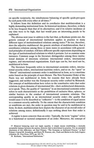 Multilateralism roggie | PDF | Political Issues & policy | Politics