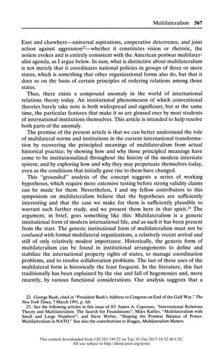 Multilateralism roggie | PDF | Political Issues & policy | Politics