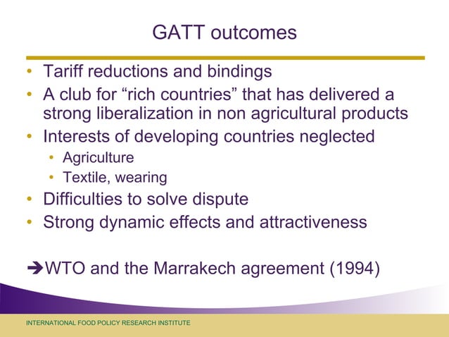 Overview of the Multilateral Trade Negotiations | PDF