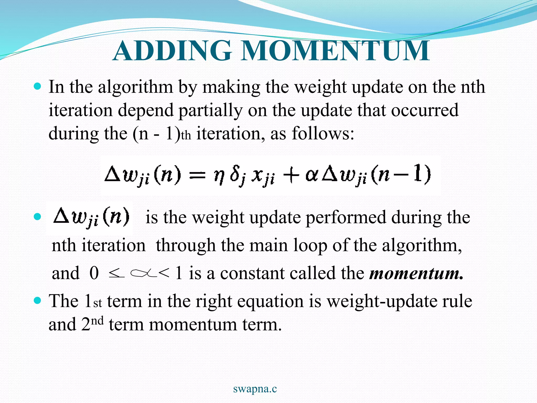 Multilayer & Back propagation algorithm | PPTX