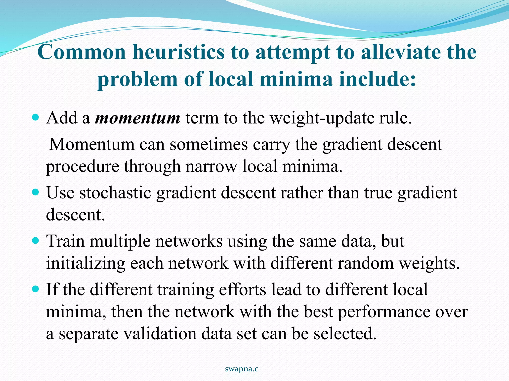 Multilayer & Back propagation algorithm | PPTX