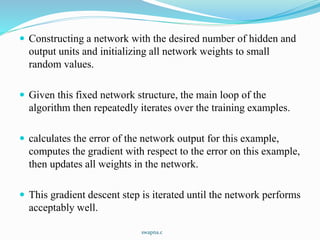 Multilayer & Back propagation algorithm | PPTX
