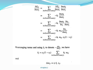 Multilayer & Back propagation algorithm | PPTX