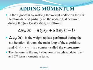 Multilayer & Back propagation algorithm | PPTX