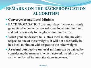 Multilayer & Back propagation algorithm | PPTX