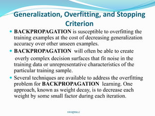 Multilayer & Back propagation algorithm | PPTX