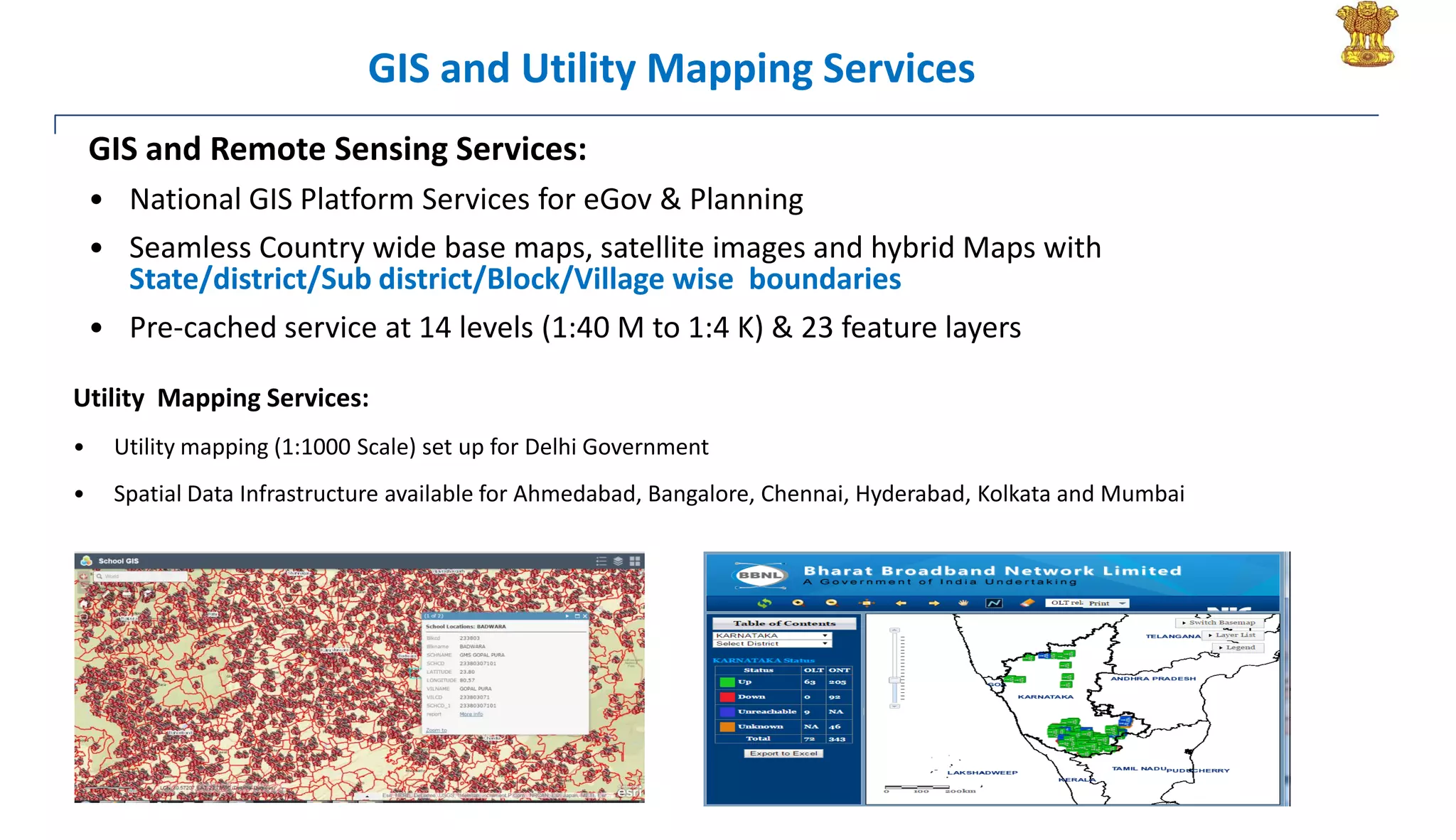 Multi Layer GIS Platform in Digital India - Mr. Vishnu Chandra | PPT