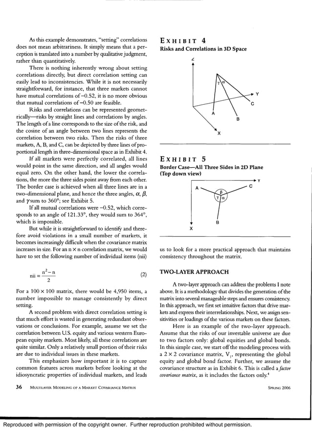 Multilayer modeling of a market covariance matrix | PDF
