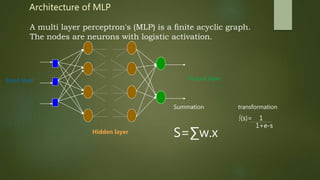 Multilayer perceptron | PPTX
