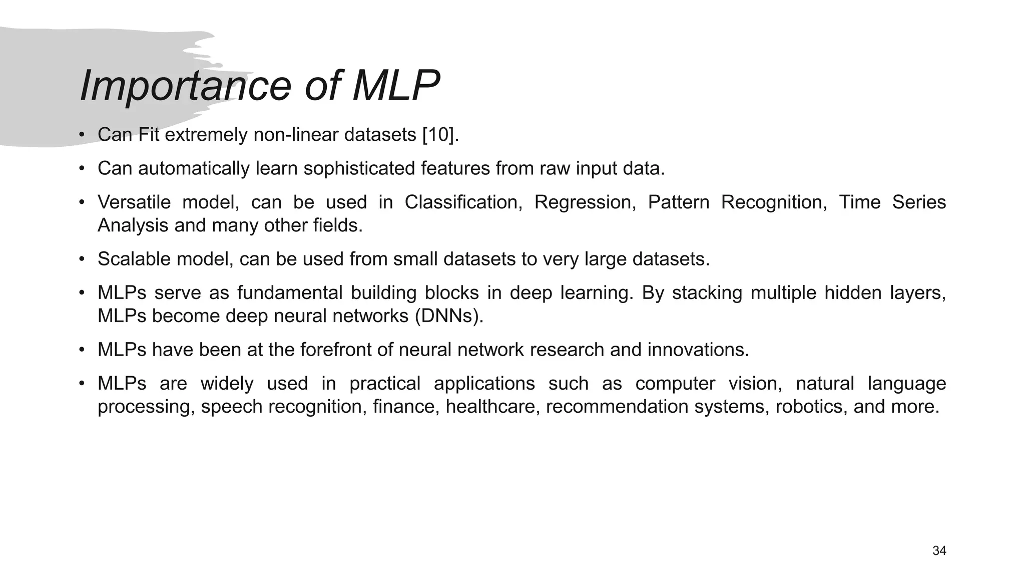 Multilayer Perceptron Neural Network MLP | PPTX