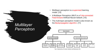Multilayer Perceptron Neural Network MLP | PPTX